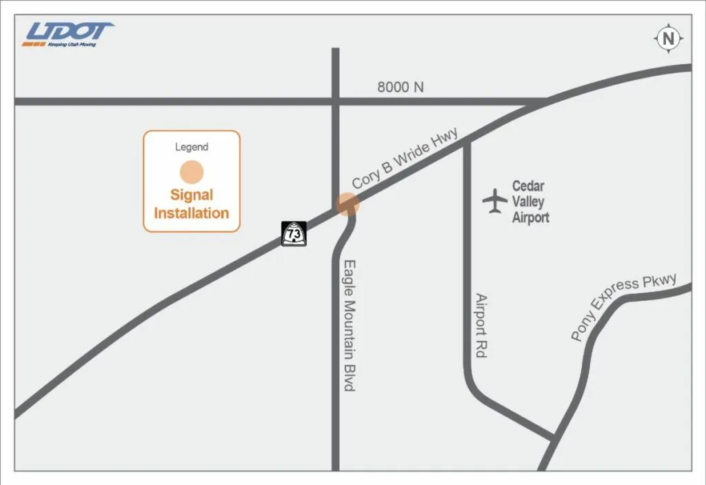 UDOT Signal Installation at SR-73 & Eagle Mountain Blvd